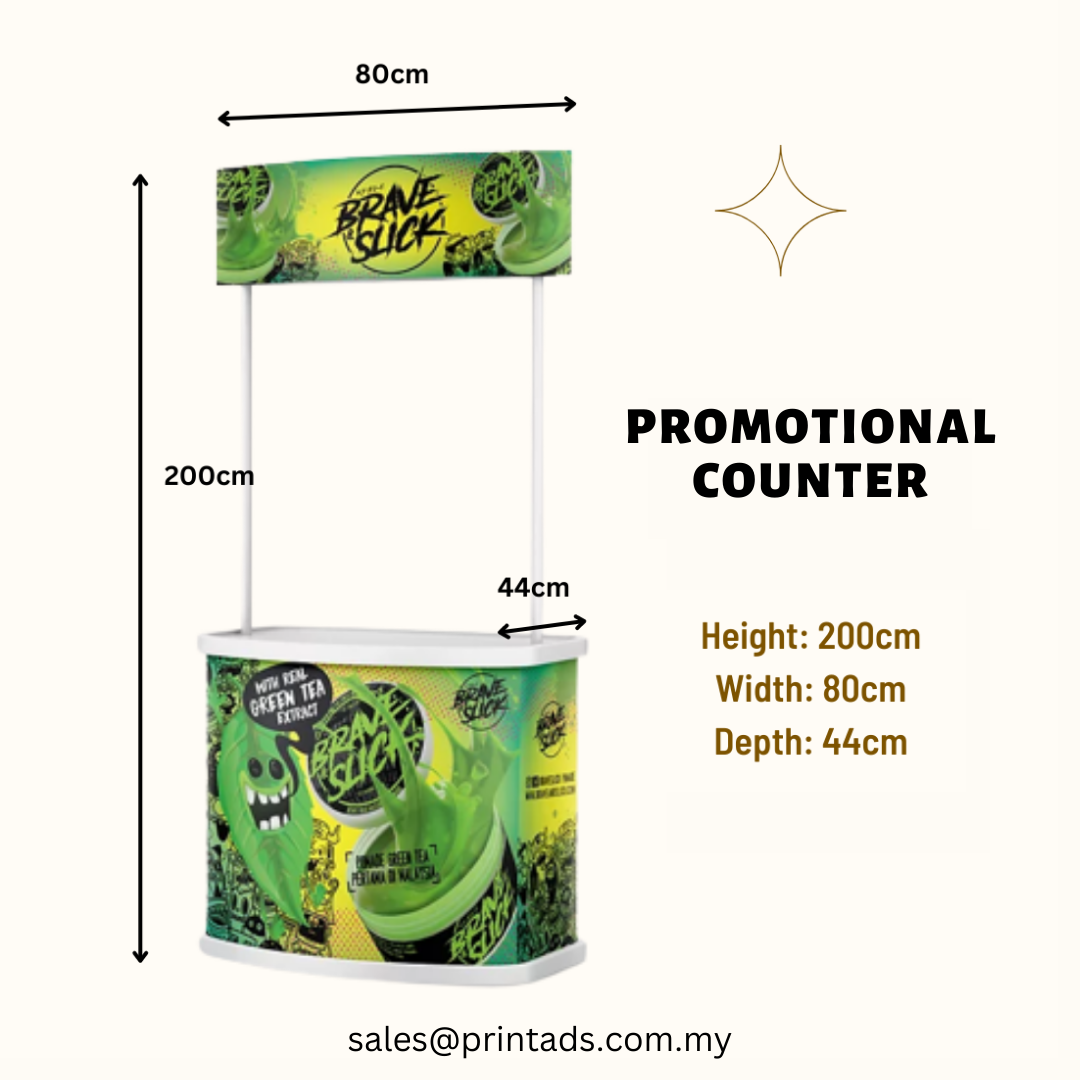 Promotion Counter Printing in KL – Portable Counters for Event